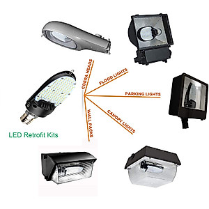 OSTEK LED Shoebox Area Corn Light Bulb 115W LED Retrofit Kits 5000K E39 Rotatable Mogul 16100LM LED Commercial Lighting - Post Street Light Security Lights Parking Light LED Paddle Bulb