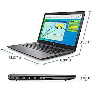 HP 2022 Stream 14" HD Thin and Light Laptop, Intel Celeron N4000 Processor, 4GB RAM, 64GB eMMC, HDMI, Webcam, WiFi, Bluetooth, 1 Year Office 365, Windows 10 S, Brilliant Black, W/ IFT Accessories