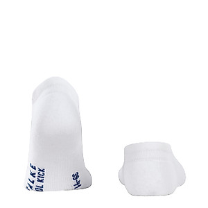 FALKE Unisex Cool Kick Sneaker Socks, Breathable, Cooling Effect, Polyester, Ankle Length, Everyday Colorful Sock, White (White 2000), 10.5-11.5, 1 Pair