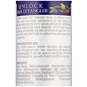 Unlock Hair Detangler (Leave-In Conditioner) Immediately stops hair breakage and promotes hair growth.