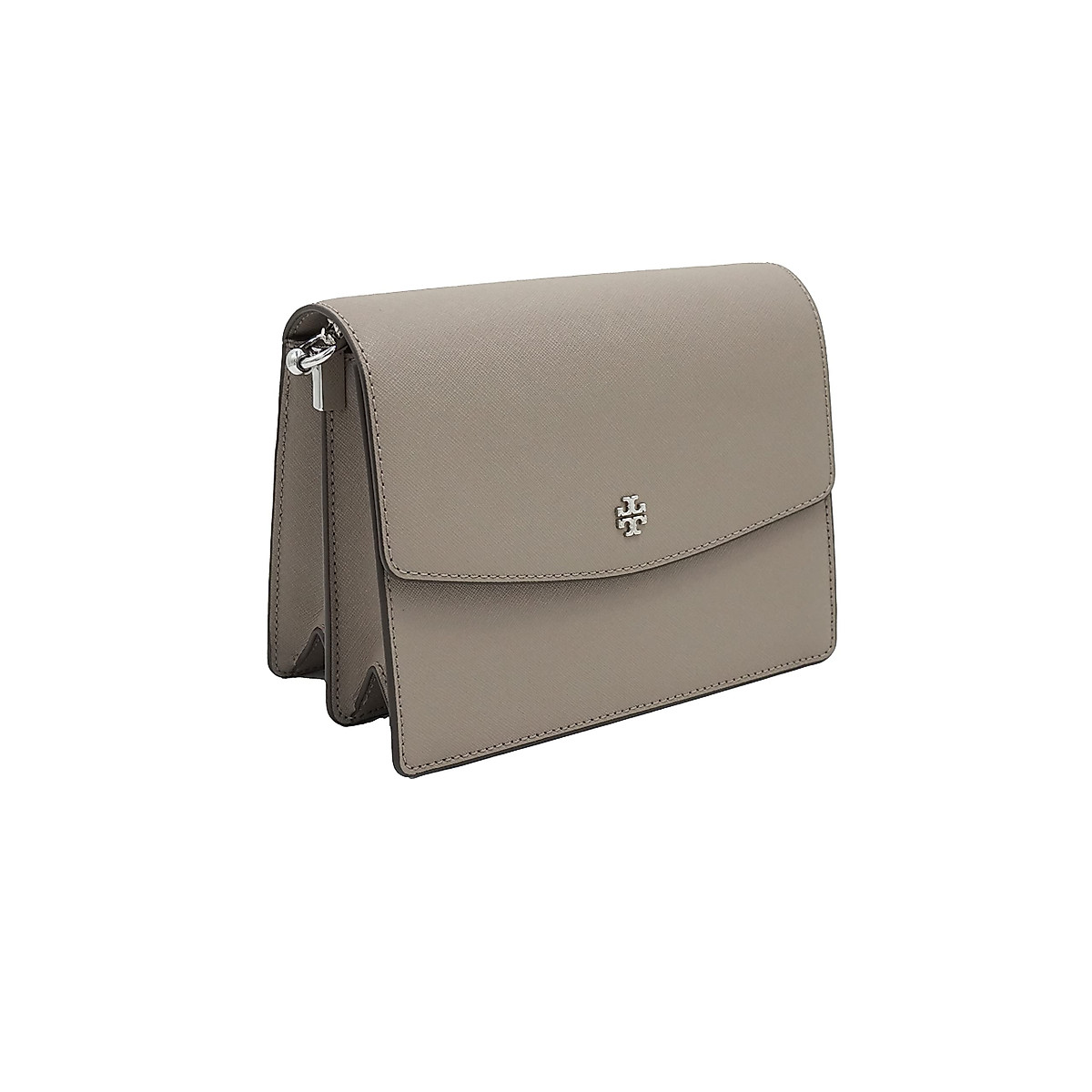 Tory Burch 61450 Grey Heron/Stainless Steel Hardware Emerson Envelope Women's Adjustable Shoulder Bag