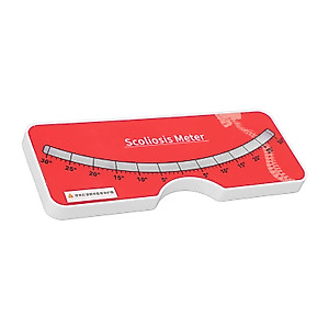 Scoliosis Testing Meter,Scoliosis Testing Meter, 0‑30° Testing Range Accurate Data Back Spine Diagnosis Meter Scoliosis Measuring Tool