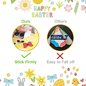 Aitsite 36pcs Easter Animal Stickers with Bunny, Chicken, Easter Eggs, Easter Stickers, DIY Easter Art and Craft Stickers for Kids Home (24pcsDIY Sticker)