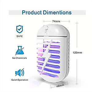 Winpest Electric Indoor Bug Zapper for Home Mosquito Killer Indoor Bug Lights Zappers Electric Bug Zapper Outdoor Mouse Zapper Indoor Bug Trap (2 Packs)
