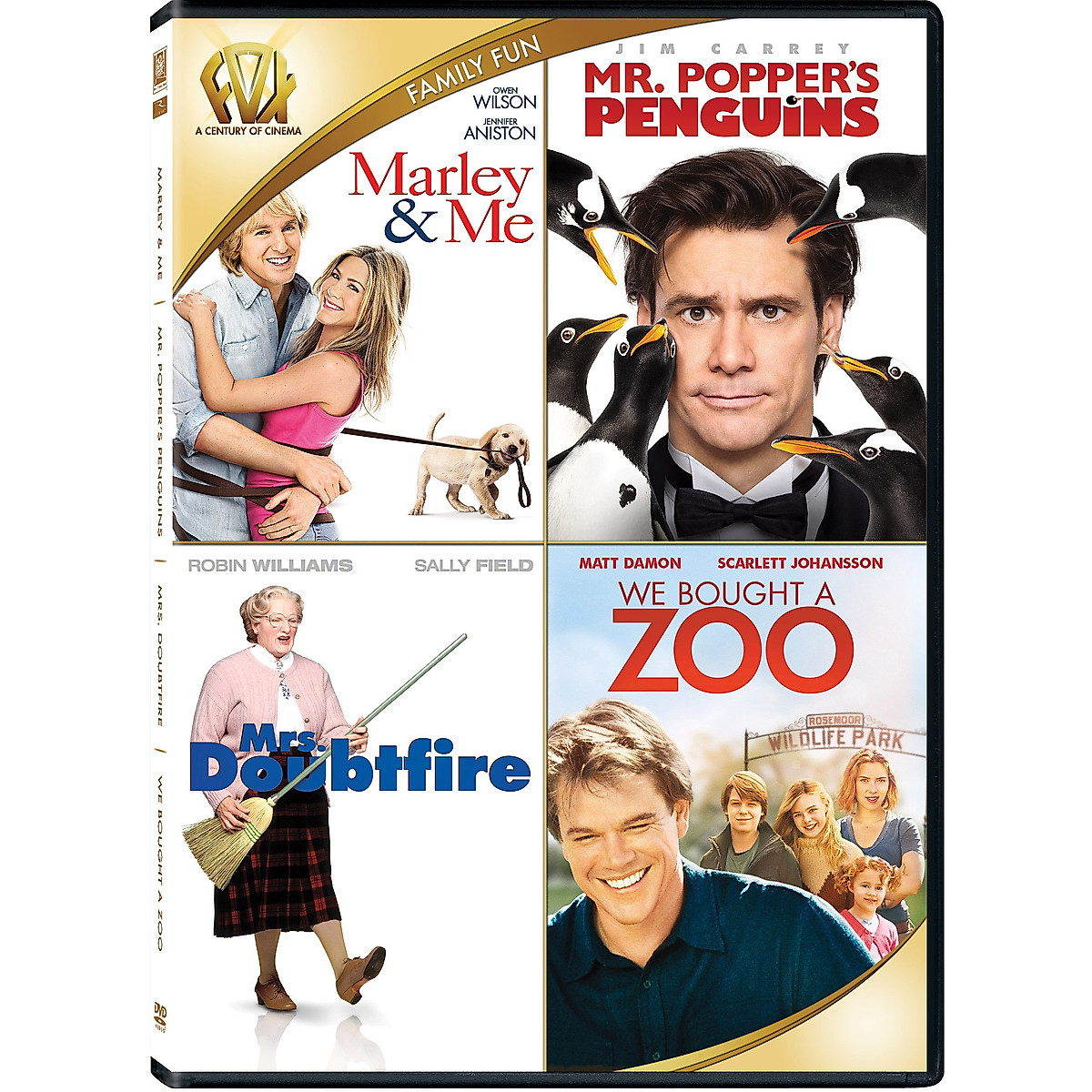 Marley & Me / Mr Popper's Penguins / Mrs Doubtfire / We Bought a Zoo Q