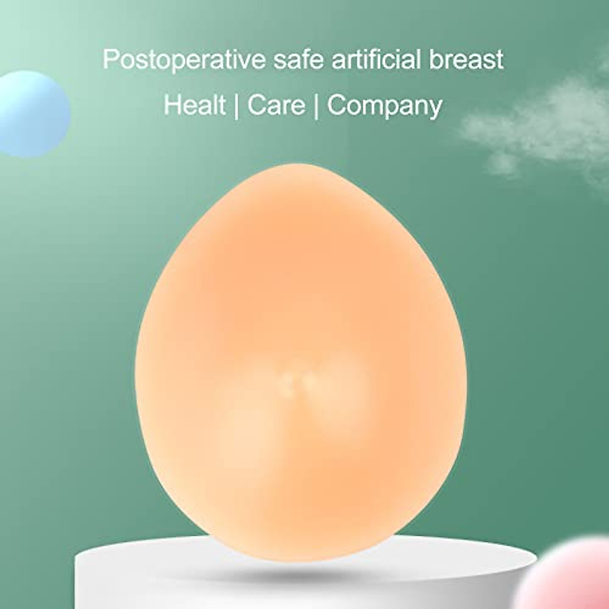 Silicone Breast Form, Mastectomy Prosthesis Concave Bra Enhancer Inserts Crossdress Transvestite Prosthetic Cancer Support Teardrop Shape Pad for Women Fake Boobs Cosplay Transgender Crossdressers