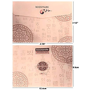 Korean Traditional Miniature Cool Bookmarks Souvenirs Gifts for Student Kids Adults Wife Friends - Coolest Metal Unique Color Designs Bookmark Pack (Woman's Hanbok 3 Pack)