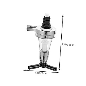 UPKOCH 5pcs Drinkware Wine Juice Holder Down Beer Drinking Nozzle Bracket Home Bar Mounted Ration Bottle Pour Cocktail Butler Rack for Wall Pourer Upside Revolving Beverage Spout