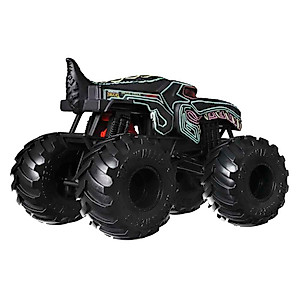 Hot Wheels Monster Trucks Oversized 1:24 Scale Diecast Neon Mega Wrex
