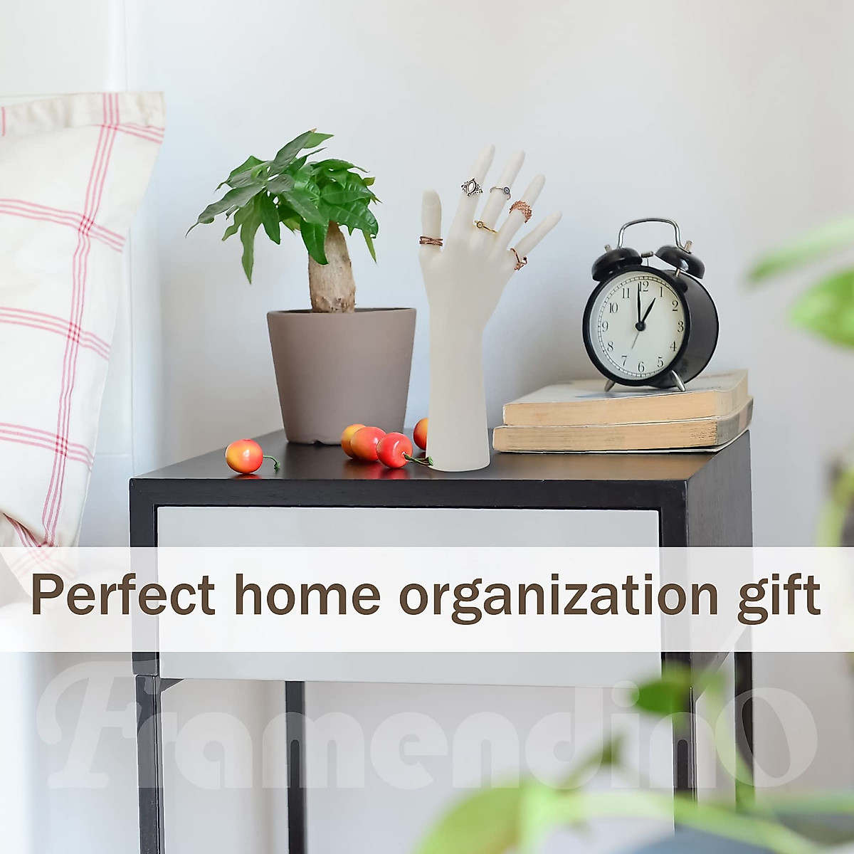 Framendino, Female Mannequin Hand Jewelry Display Holder for Bracelet Necklace Ring Stand (2 Pack)