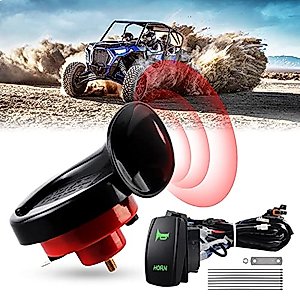 UTV Horn Kit, RZR Horn Kit with Rocker Switch 12V for Polaris RZR Ranger,Ranger PRO XP, Can Am,UTV Accessories