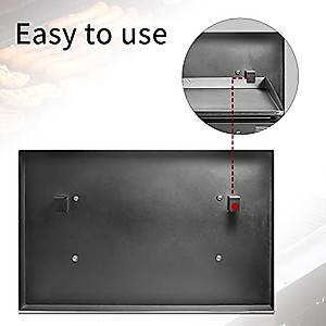 Griddle Lid Hard Cover with Handle for Blackstone 36 Inch, Durable Waterproof Flat Top Lid with Hanging Hooks Fits 36” Front or Rear Grease Griddle Black Stone Grill Cover Outdoor BBQ Accessories