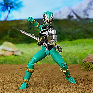 Power Rangers Lightning Collection Dino Fury Green Ranger 6-inch Scale Action Figure, Toys and Action Figures for Kids Ages 4 and Up