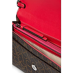 Calvin Klein Convertible Crossbody Brown/Khaki/Rose Red One Size