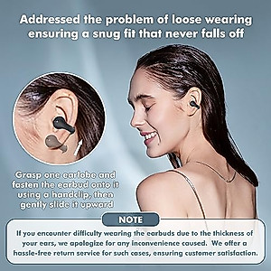 Mudtun Bone Conduction Earbuds for Small Ear Canals Open Ear Headphones Wireless Bluetooth IPX5 Waterproof Mini Light-Weight Workout Cycling Running Headphones with Charging Case Purple