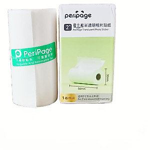 1 Roll/Box Clear Transparent Notes Label Sticker Adhesive Translucent Photo Paper For Peripage A6 Paperang P1 P2 P2S Mini Thermal Printer (56mm * 30mm)