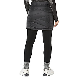 Smartwool Women's Smartloft Merino Wool Mid Rise Zip Skirt (Regular Fit), Black, Medium