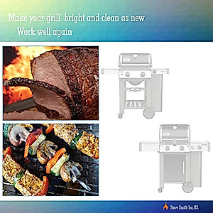 Tombili 17" Flavorizer Bars and Heat Deflector Replacement for Weber Genesis II Grill Parts, Fits Genesis II 200 Series E210 S210 LX E240 LX S240.