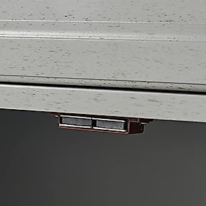 Crosley Furniture Tara 3-Piece Sideboard and Pantry Set, Distressed Gray