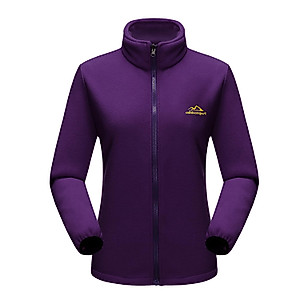 MAGCOMSEN Winter Coats for Women Winter Jacket Women Snowboard Jacket 3 In 1 Jacket Waterproof Insulated Skiing Jacket Dark Purple M
