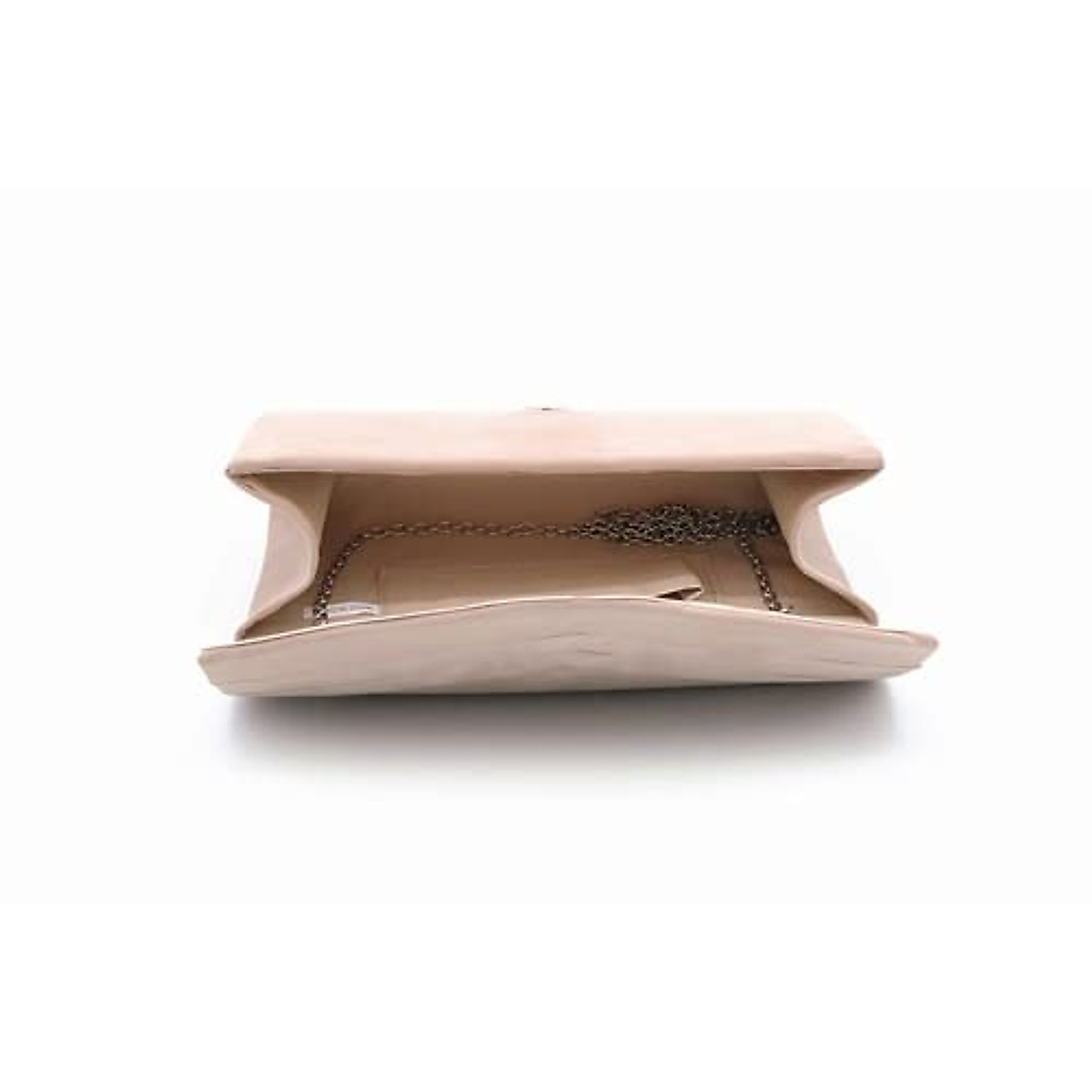 Elegant Evening Bag for Women, Velvet Envelope Evening Purses Crossbody Shoulder Clutch Bag (Small,Silver)