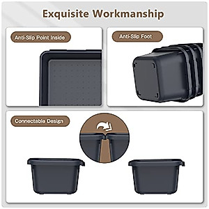 【𝟰𝟮𝗣𝗖𝗦】A-LUGEI Tool Box Organizer Tray Divider Set, Desk Drawer Organizer, Garage Organization and Storage Toolbox Accessories for Rolling Tool Chest Cart Cabinet Work Bench Small Parts