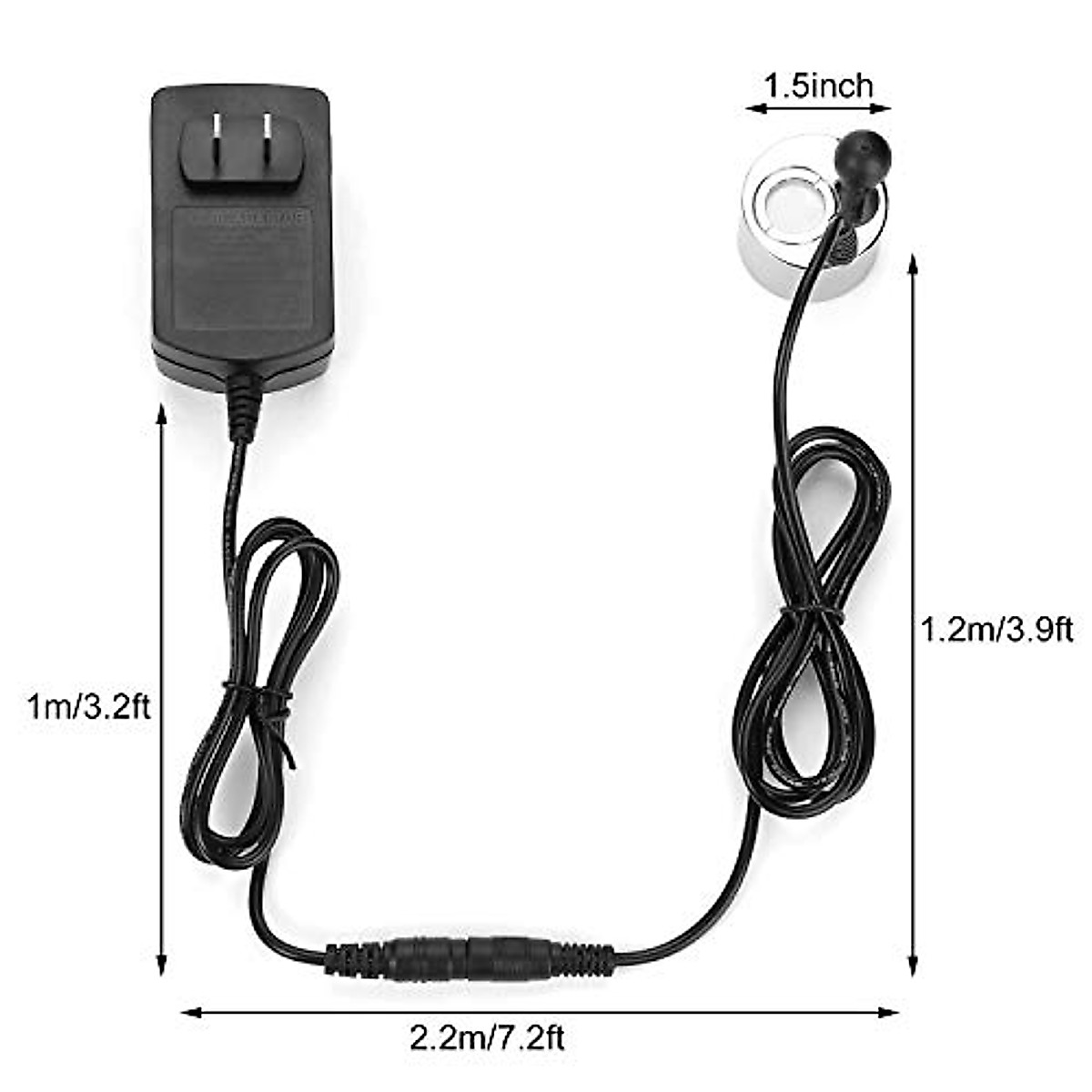 FITNATE Mist Maker, Upgraded Fogger Water Fountain Pond Fog Machine Atomizer for Halloween Gatherings, Festivals, and Other Holidays, with Ceramic Disc Tools