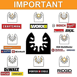 50 Pack Oscillating Saw Blades, Universal Quick Release Multi Tool Blades Kits, Sanding Set, Multitool Blades Fit for Black & Decker Porter Cable Dewalt Chicago Rockwell Makita Craftsman