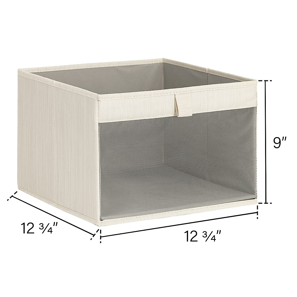 StorageWorks Storage Baskets for Shelves and Closet Storage Bins with Clear Window