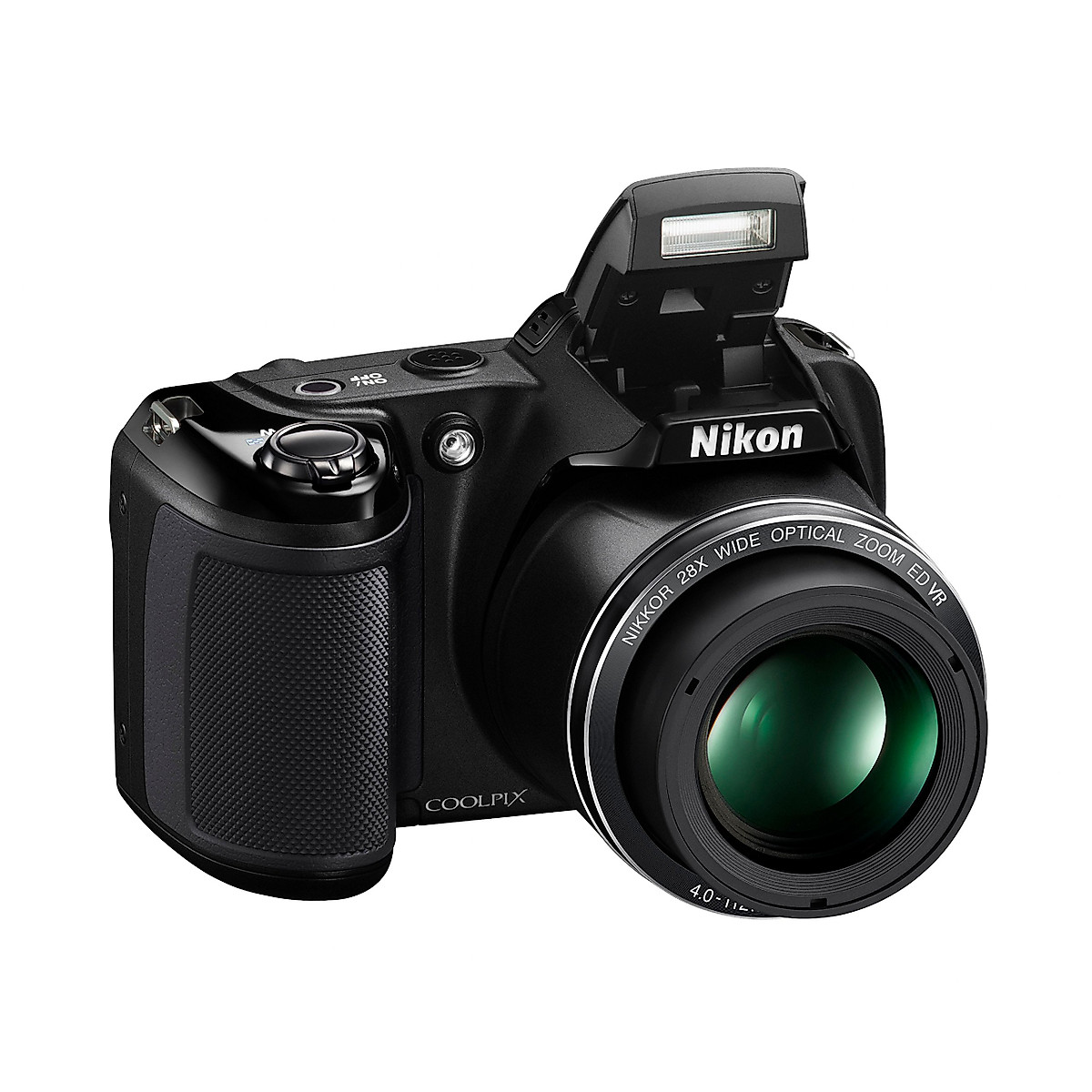 Nikon Coolpix L340 20.2 MP Digital Camera with 28x Optical Zoom and 3.0-Inch LCD (Black)