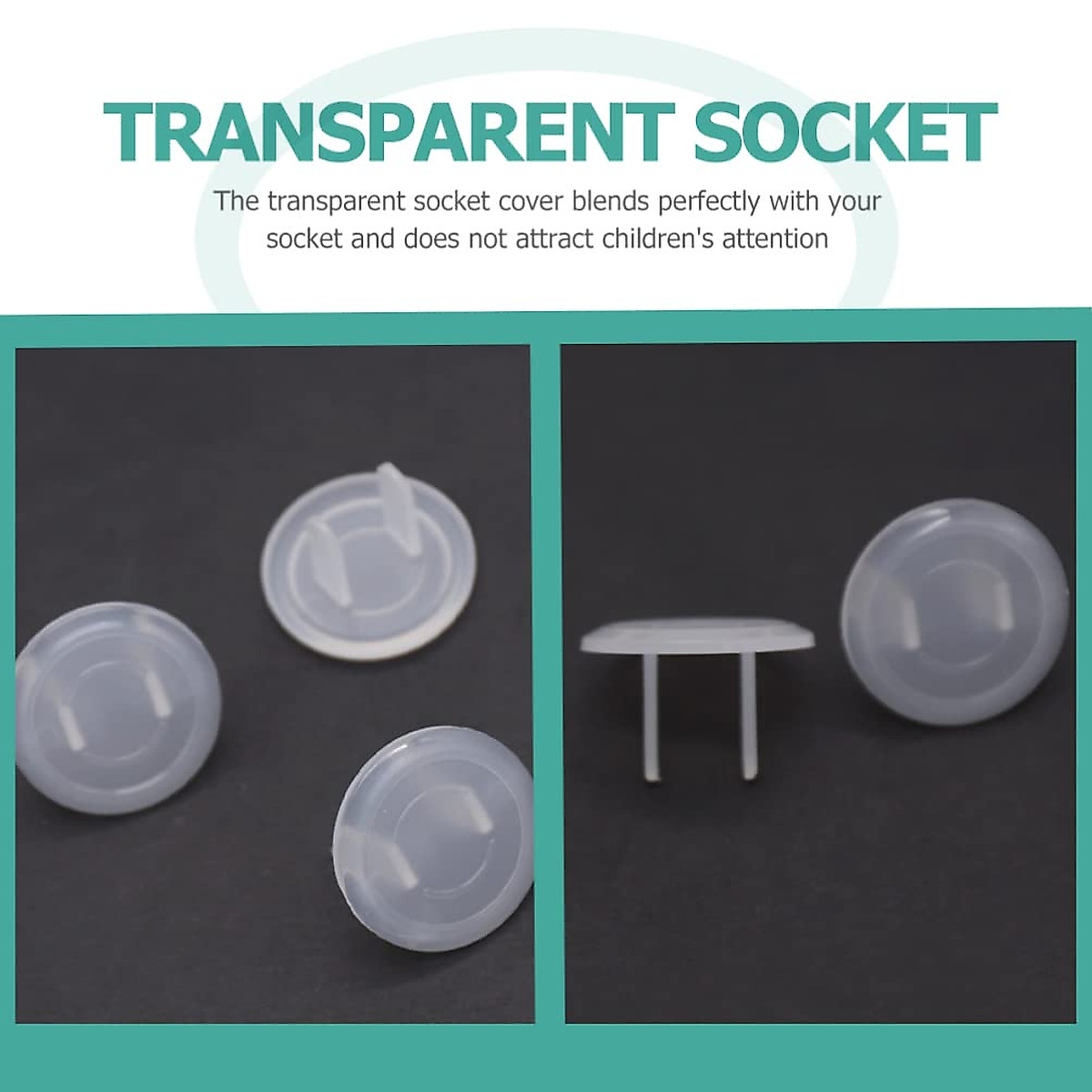 Happyyami 30pcs Safety Outlet Covers Proof Outlet Cap Plastic Plug Covers Outlet Plug Safety Caps Electrical Protector for Home Bedroom Nursery Room Room