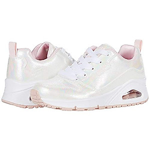 Skechers girls Uno Sneaker, White/Multi, 6 Big Kid US