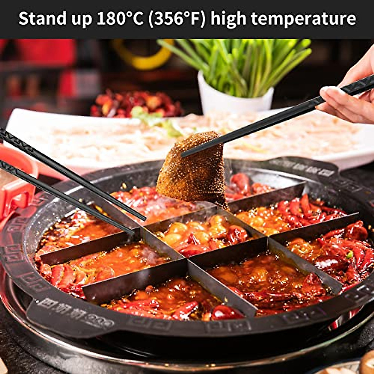 Ohtomber Black Fiberglass Chopsticks Reusable - 10 Pairs 9.5 Inch Chop Sticks Pack Reusable Dishwasher Safe, Japanese Style Non-Slip chopstick