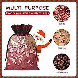 Yioniii a mandala pattern on purple velvet background pattern Christmas Gift Bags Santa Sack with Drawstring, String Backpacks for Gifts Treat and Candy，Purple,S