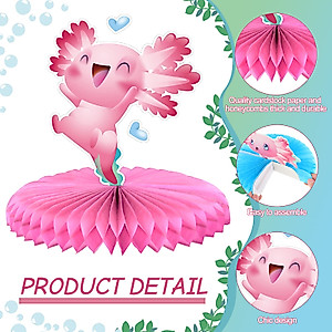 Eersida 9 Pcs Axolotl Birthday Party Decorations Axolotl Table Topper Cute Axolotl Centerpiece Table Decorations Axolotl Party Supplies Axolotl Party Favors for Birthday Baby Shower Party Supplies