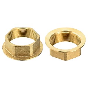 uxcell 2 Set 1.2 Inch O-Ring Faucet Locking Nut, Female Locknut for Plumbing, Nut Pipe Fitting, Washer Fasteners
