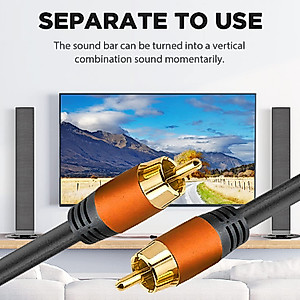 Digital Coaxial Audio Cable 6FT,1RCA Male to 1RCA Male Subwoofer Cable RCA Video Cable for Subwoofer, Home Theater, Video/Audio Subwoofer Rear View Parking Camera
