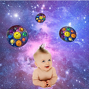Solar System Dimple for Kids Simple Planet Dimple Oversize Poppet Fidget Toy Space Astronomy Space Toys Educational Toys for Party Favors Christmas Birthday