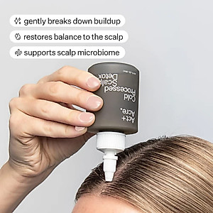 ACT+ ACRE Cold Processed Scalp Detox Oil - Sulfate-Free Care for Flaky, Dry and Itchy Scalp - Promotes Thicker, Fuller-Looking Hair