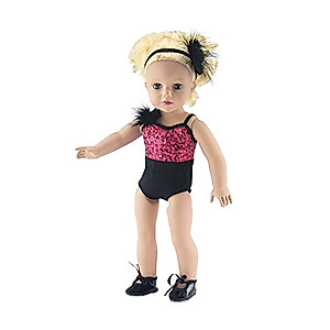 Emily Rose 18 Inch Doll 4 Piece Jazz Ballet Ballerina Dance Outfit, Includes Doll Tap Shoes! | Compatible with 18" American Girl Dolls