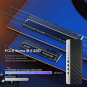 HP Desktop PC ProDesk 600 G4 Windows 11 SFF Computer,i5 Small Form Factor Business Desk Top 32GB Ram 1TB NVMe M.2 SSD + 1TB HDD,WiFi,BT,HDMI,DP,DVD,USB-C,Altec Wireless K&M + TJJ Mouse PAD(Renewed)