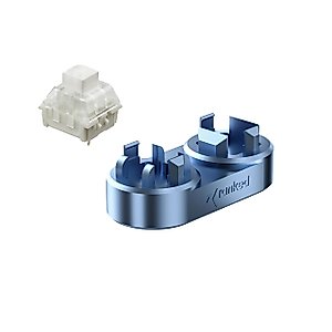 Bundle of 65 Kailh Box White Switches for Mechanical Gaming Keyboards & Ranked Premium CNC Machined Switch Opener