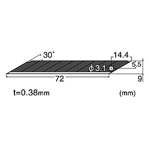 NT Cutter 9mm Snap-Off Extra-Sharp Precision Blades, 30 Degree, Black, 10-Blade/Pack, 1 Pack (BA15P)