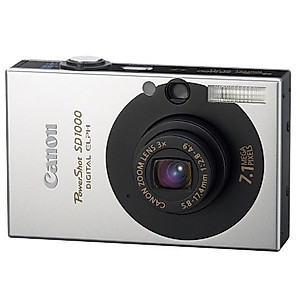 Canon PowerShot SD1000 7.1MP Digital Elph Camera with 3x Optical Zoom (Black) (OLD MODEL)