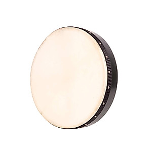 Professional 16” Diameter ‘Donard’ Bodhran in Plain Design with Tipper Beater Included - 3.5” Deep with Dark Green Finish