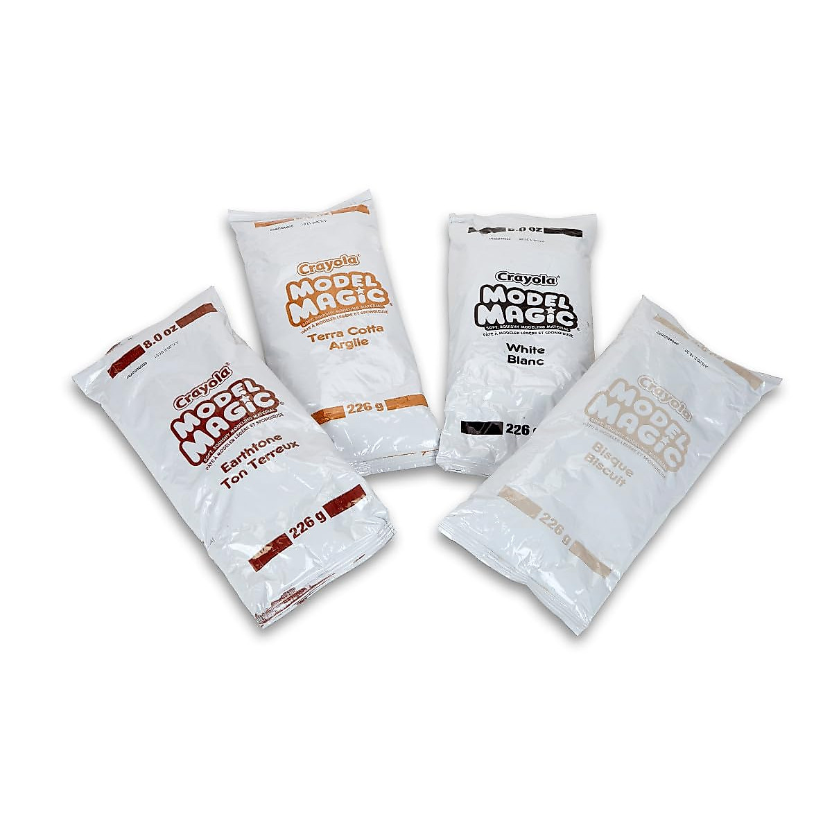 Crayola Model Magic Naturals, 4 Packs (8oz ea), Bulk Modeling Clay Alternative, Craft Supplies for Classrooms, 2 lb. Bucket