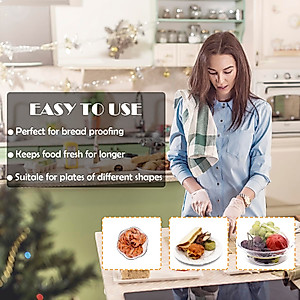 160pcs Fresh Keeping Bags Canning Lids, Plastic Sealing Elastic Stretch Adjustable Bowl Lids,Bowl Covers for Bread Proofing.