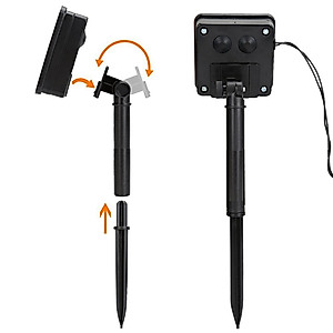 2 pack Solar String Lights Solar Fairy Christmas String Lights Crystal golobe ball Flower Garden LED Lights Waterproof Lamp Decorative Lighting for Home, Garden, Party, Festival Holiday Decorations