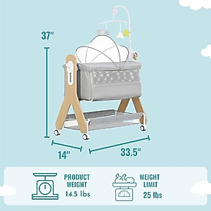 Dream On Me Horton Bassinet and Bedside Sleeper