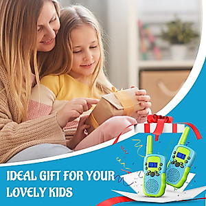 AIKTUPSY Walkie Talkies for Kids, Toys for 3-10 Year Old Boys Girls, Kids Walkie Talkies 3 Miles Range 22 Channels 2 Way Radio Toy with Flashlight Birthday Gifts for Girls Boys Ages 9-12